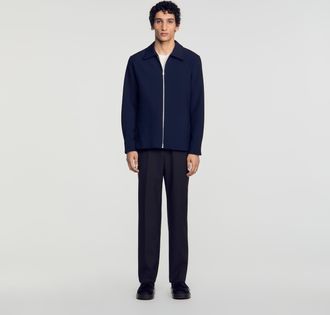Sandro Chemise zipp&eacute;e en jersey