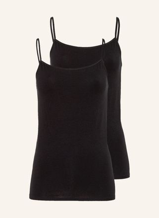 Schiesser 2er-Pack Tops 95/5 schwarz