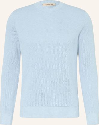 Fioroni Cashmere Fioroni Pullover Mit Seide blau