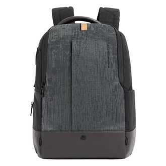 Piquadro Sac &agrave; dos extensible pour ordinateur portable 14 avec sangle de chariot - Homme - Sacs - Gris - Taille: ONE Size