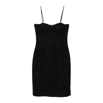 Rotate Midi Boucle Kleid - - Dresses - Damen - Schwarzk - XS