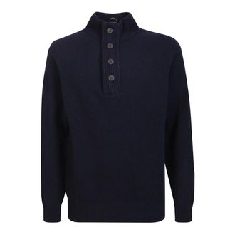 Barbour Blauer Strickpullover f&uuml;r Herren - - Knitwear - Herren - Blau - L