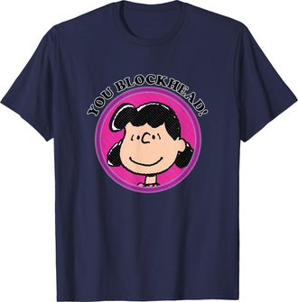 Peanuts You Blockhead Lucy-Abzeichen T-Shirt