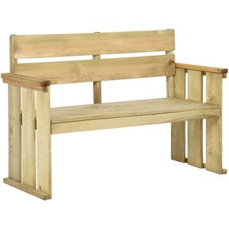 vidaXL Vidaxl - Banc de jardin 121 cm Bois de pin impr&eacute;gn&eacute;