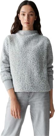 OPUS Strukturierter Strickpullover - - Knitwear - Damen - Grau - XL