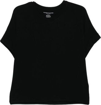 Majestic Filatures Femme, Tops, Noir, Taille: 42 FR T-shirt girocollo