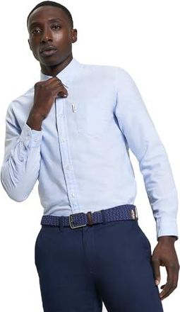 Ben Sherman Chemise Oxford décontractée boutonnée pour homme, Ciel., XXL