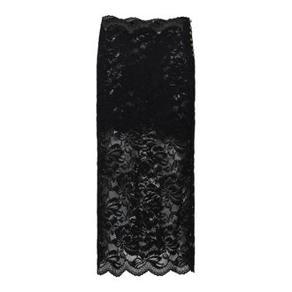 Paco Rabanne Stretch Midirock mit floraler Spitze - - Skirts - Damen - Blau - M