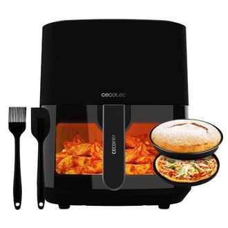 Cecotec Heißluftfritteuse ohne Öl 5,5L Cecofry Fantastik Window 5500 Fensterpackung. 1500W, PerfectCook-Technologie, 9 Kochmodi, Touchscreen, Einstellbar 80-2