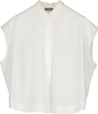 Fabiana Filippi Damen Bluse aus Baumwollpopeline