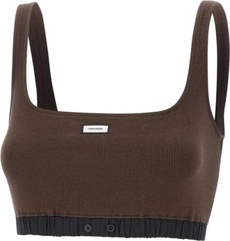 Entire studios Entire Studios, Femme, Tops, Brun, Taille: 38 FR Lounge Bra