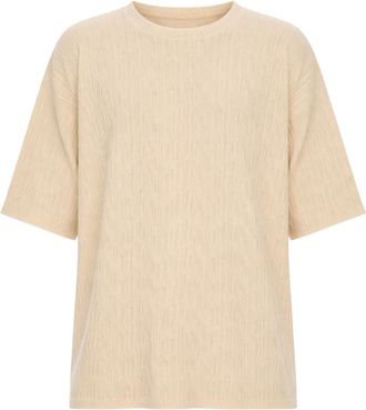 ATOMOFACTORY Atomofactory, Homme, Tops, Beige, Taille: XL T-shirt Coupe D&eacute;contract&eacute;e