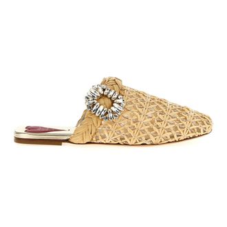 Roger Vivier Femme, Chaussures, Beige, Taille: 39 1/2 EU Bab Viv Mules