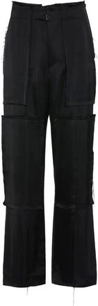 Maison Margiela Homme, Pantalons, Noir, Taille: M Straight Pantalons