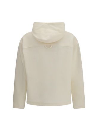 Rier Unisex Hooded Sweater White Fleece Wool Ovis Aries