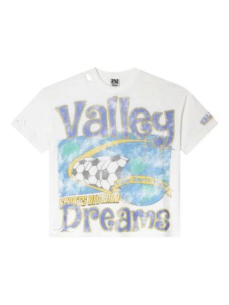 Vale Futball T-Shirt mit grafischem Print - Wei&szlig;