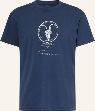 AllSaints Allsaints T-Shirt Tier Hale blau