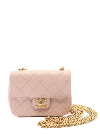 Chanel sac porté épaule matelassé (2021) - Rose