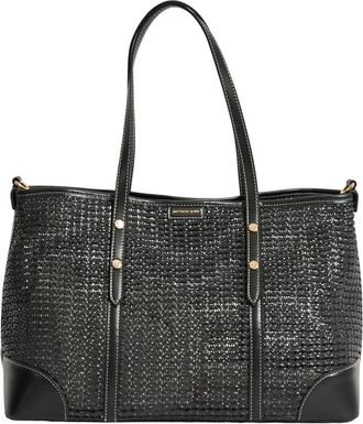 Gattinoni Femme, Sacs, Noir, Taille: ONE Size Sac bandouli&egrave;re en raphia