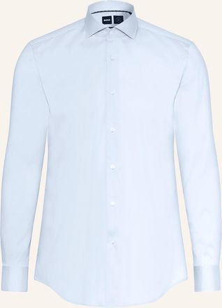 HUGO BOSS Jerseyhemd Hank Performance Slim Fit blau
