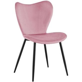Clp Chaise de salle &agrave; manger Maika Rose Velours
