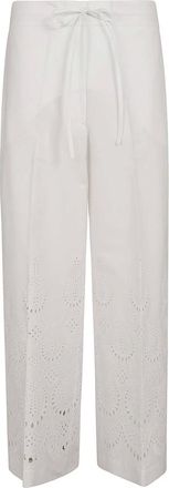 P.A.R.O.S.H. P.a.r.o.s.h., Femme, Pantalons, Blanc, Taille: 38 FR Cannes Pantalons