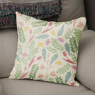 Bonamaison Le Jardin du Lin Kissen Zierkissenbezug Kissenbezug, Zufälliges Muster Dekoration, Für Zuhause Autos Büro Sofa Wohnzimmer Couch Schlafzimmer Dekor, 50