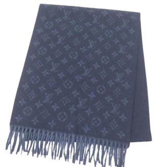 Louis Vuitton Pre-owned Stola - - Pre-owned - Herren - Blau - ONE SIZE