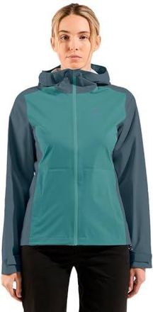 Odlo Veste Aegis 2.5L imperméable Hardshell pour Femme Pluie, Ardoise/Arctique, XL