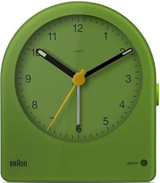 Braun Réveil analogique Classique avec répétition (Fonction Snooze) et rétroéclairage continu, Mouvement Silencieux à Quartz, bip de lAlarme en Crescendo, m