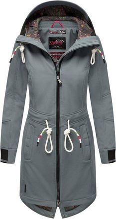 Marikoo Softshelljacke Mount Furnica mit hochschließendem Kragen