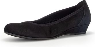 Gabor Damen Keilpumps | Frauen Absatzschuhe | Moderate Mehrweite (G) | stöckelschuhe | Businessschuhe | Wedge-Heel | elegant | schwarz | 39 EU - 6 UK