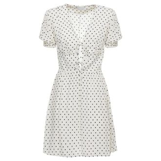 Mar De Margaritas Femme, Robes, Blanc, Taille: 40 FR Robe Courte &agrave; Pois