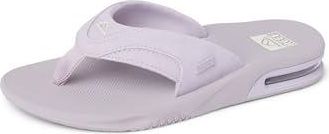 Reef Fanning Tongs décapsuleur pour femme, soutien de la voûte plantaire, semelle extérieure durable, résistante à leau, Daim lavande, 40 EU