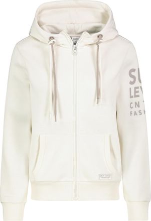 Sublevel Damen Sweathoodie Kapuzenpullover Sweatjacke mit Prints und Kapuze White XL
