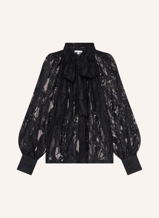 Mrs & Hugs Mrs & Hugs Schluppenbluse Aus Lochspitze schwarz