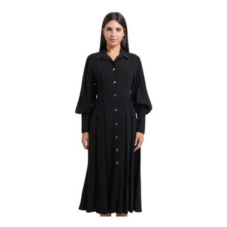 Fracomina Shirt Kleider - - Dresses - Damen - Schwarzk - M