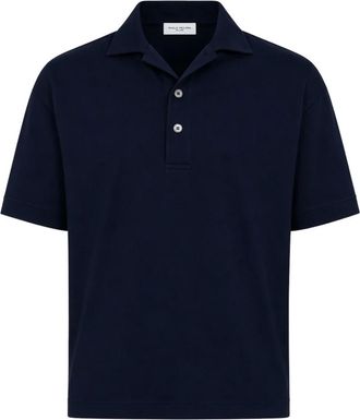 Paolo Pecora Homme, Tops, Bleu, Taille: XL Polo