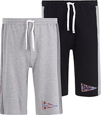 Jan Vanderstorm Homme Lot De 2 Pantalon De Jogging Haral Gris, 3XL (XXXL) - 64/66