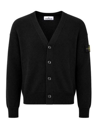 Stone Island Cardigan - Schwarz
