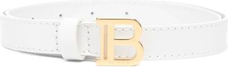Balmain unisex, Accessoires, Blanc, Taille: 3XL Ceinture &agrave; boucle logo