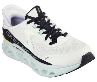 Skechers Slip-On Sneaker SKECHERS GLIDE-STEP ALTUS, Damen, Gr. 37, wei&szlig; (wei&szlig;, kombiniert), Synthetik, Textil, kontrastfarbene Details, Schuhe, Trainingsschuh,