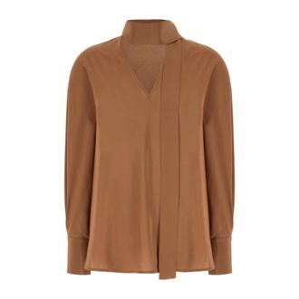 Max Mara Femme, Blouses et Chemises, Brun, Taille: 36 FR Collection Chemises &Eacute;l&eacute;gantes