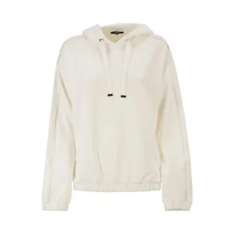 Fay Femme, Sweatshirts et sweats &agrave; capuche, Blanc, Taille: 42 FR SweaT-shirt en jersey avec capuche et cordon de serrage