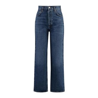 A Gold E High Rise Wide Leg Denim Pants - - Jeans - Damen - Blau - W26