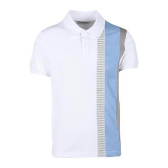 Dirk Bikkembergs Homme, Tops, Blanc, Taille: L Polo en coton et &eacute;lasthanne