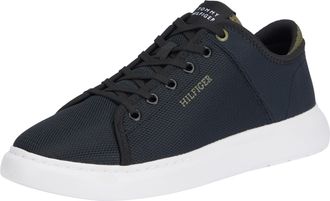 Tommy Hilfiger Herren Cupsole Sneaker Lightweight Mesh Schuhe, Schwarz (Black), 40
