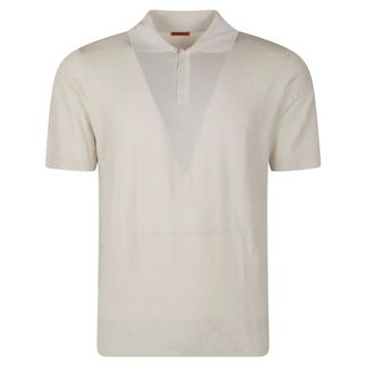Barena Knit Polo Shirt - - Tops - Herren - Wei&szlig; - 2XL