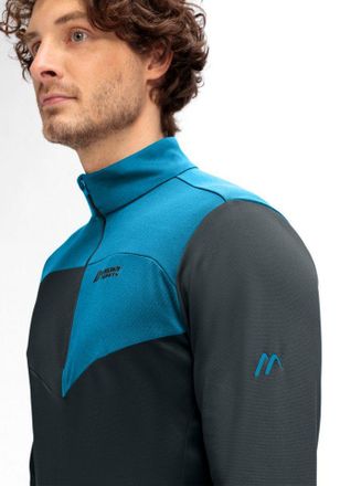 Maier Sports Rollkragenpullover Felian Herren Midlayer, pflegeleichtes Half-Zip Fleece, Regular Fit