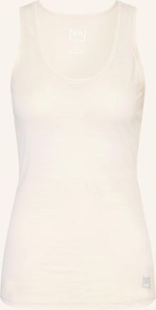 super.natural Tanktop Sierra 140 Mit Merinowolle weiss